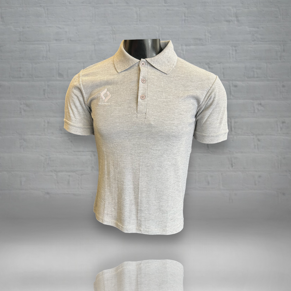 Light Grey Cotton Polo Shirt – Rolo Sports