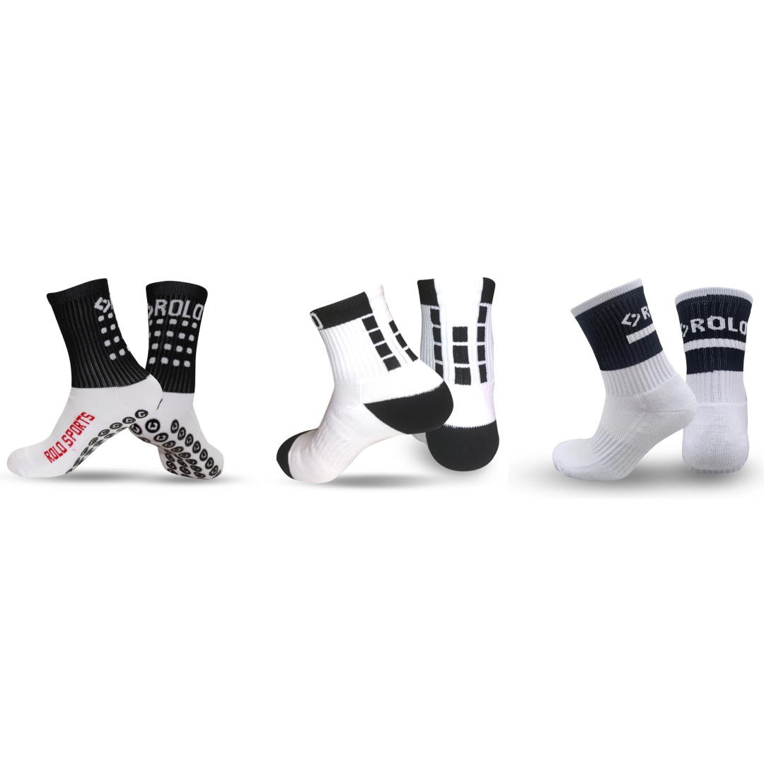 Black and White Sock Bundle – Rolo Sports