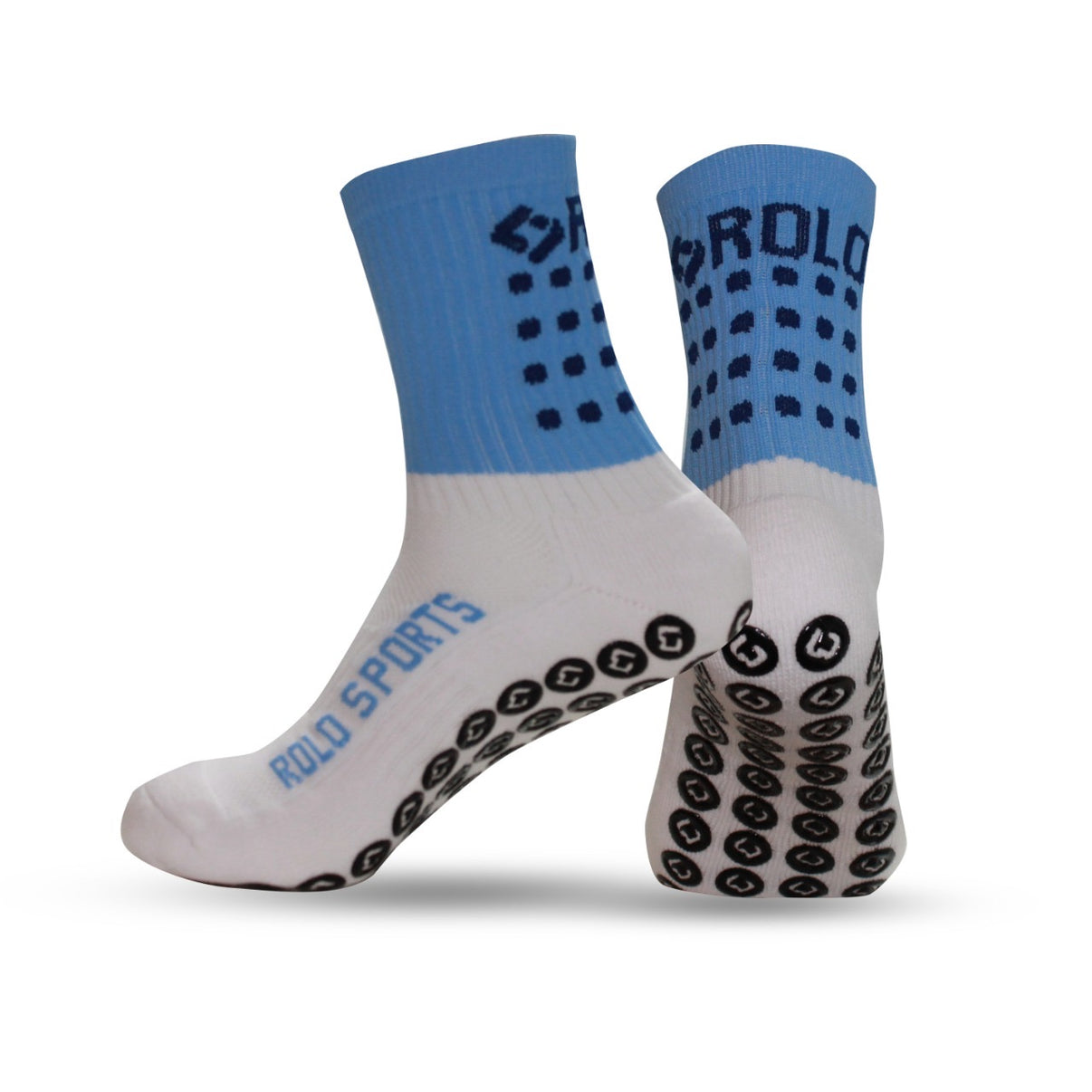 Sky Blue Grip Sports Socks – Rolo Sports